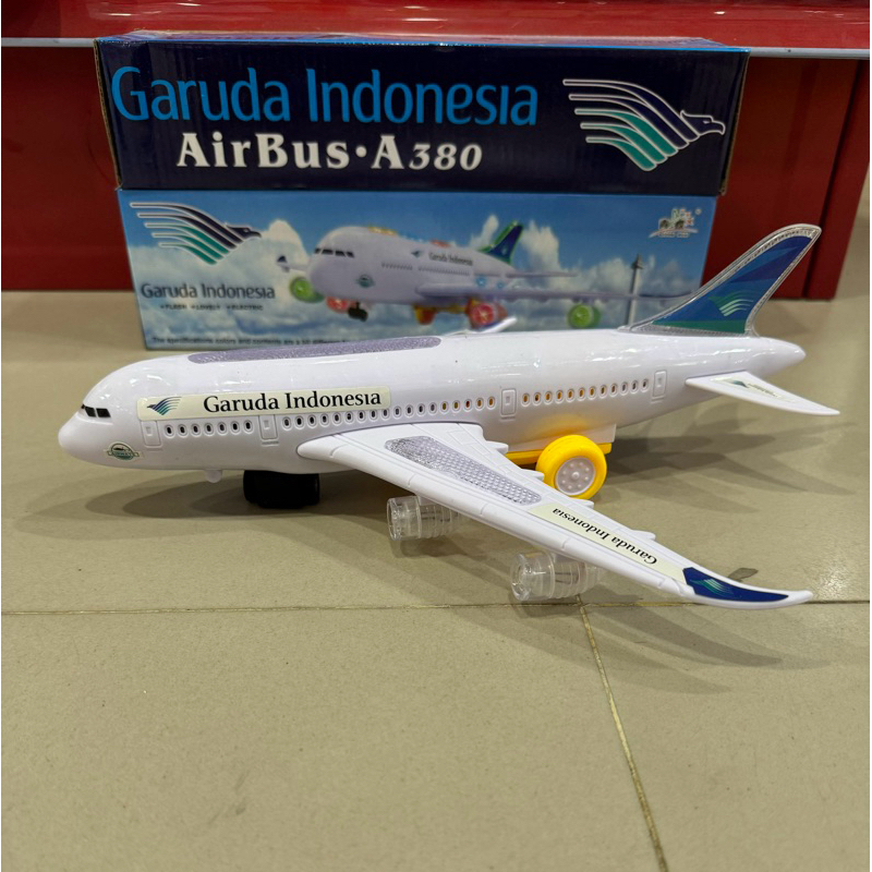 Jual Mainan Edukasi Diecast Pesawat Terbang Airplane AirBus Garuda ...