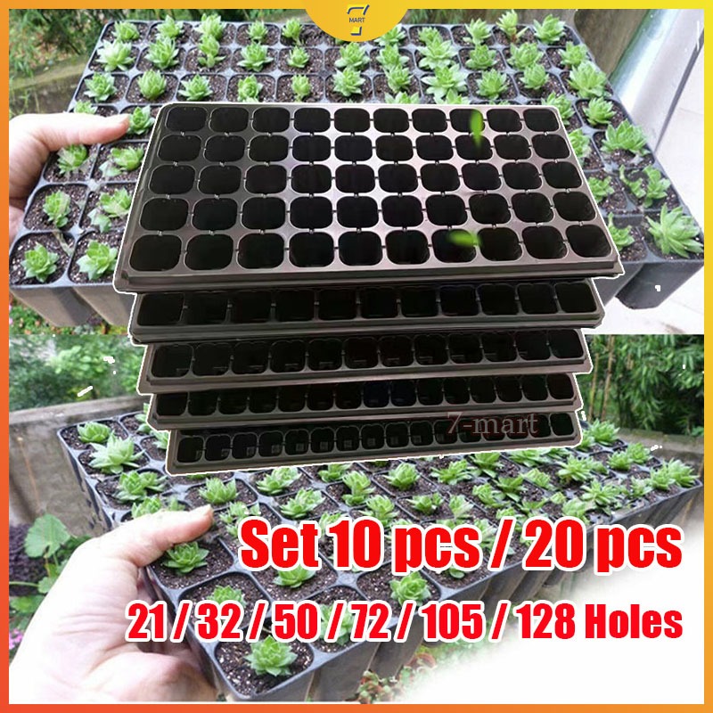 Jual Set 10 PCS / 20 PCS Pot Tray Semai Bibit Benih Pot Bibit Seedling ...