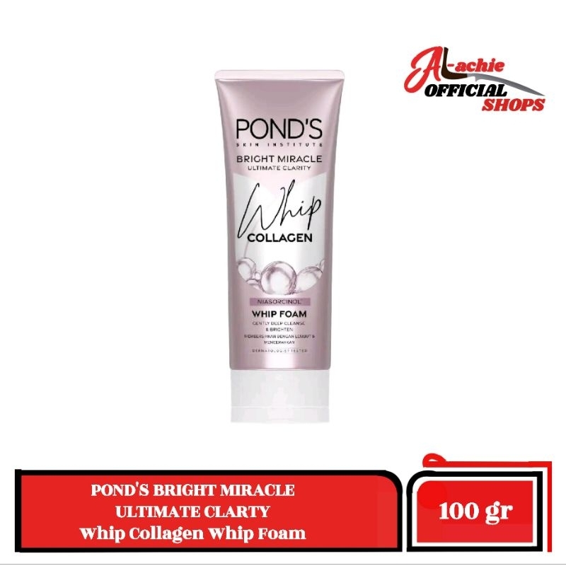 Jual Ponds Bright Miracle Ultimate Clarty Whip Collagen Whip Foam 100gr ...