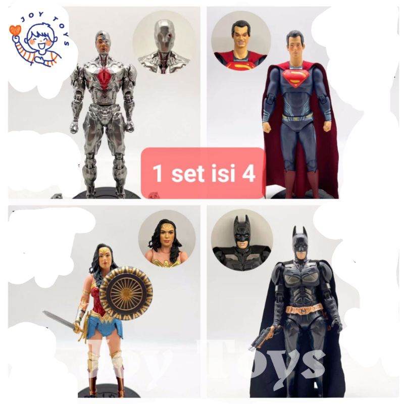 Jual JUSTICE LEAGUE FIGMA 4 PCS 436 DC COMICS FIGURE | Shopee Indonesia