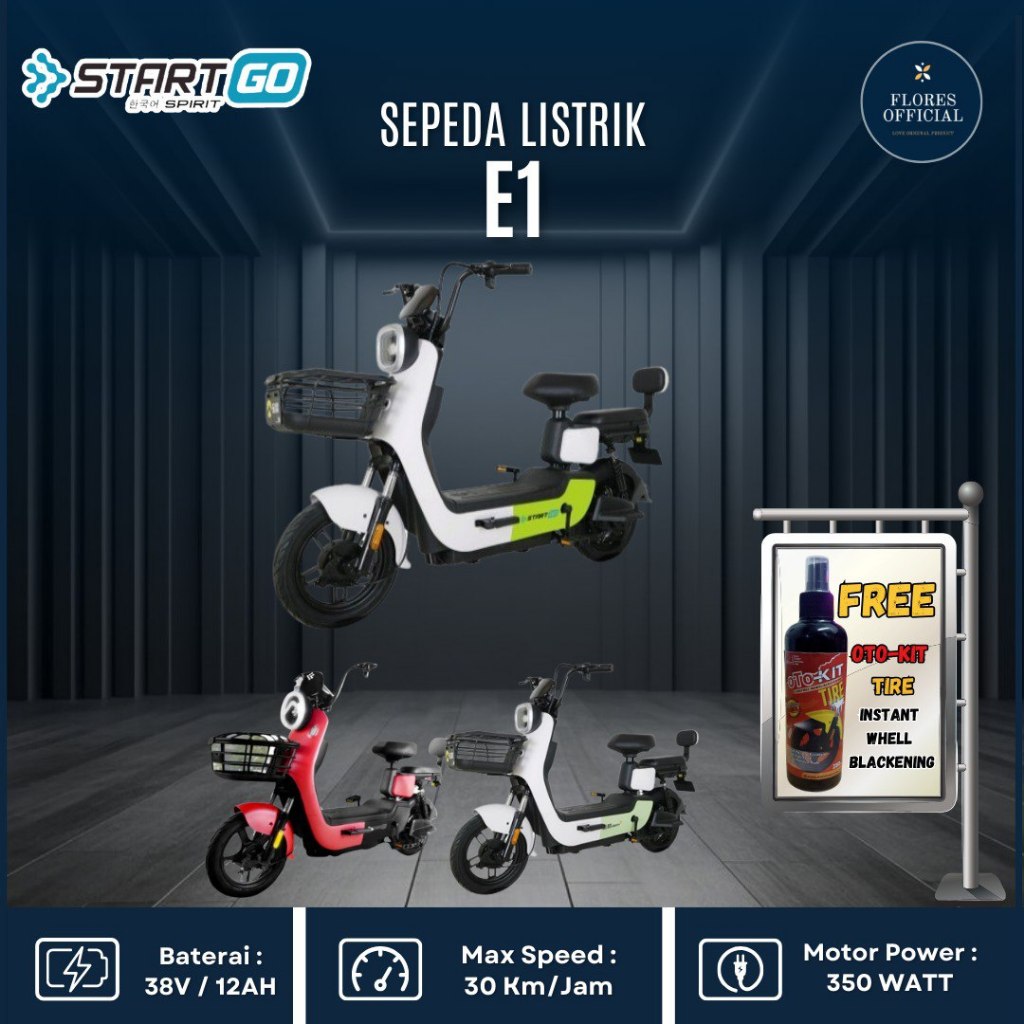 Jual SEPEDA LISTRIK STARTGO E1 START GO E 1 GARANSI RESMI | Shopee ...