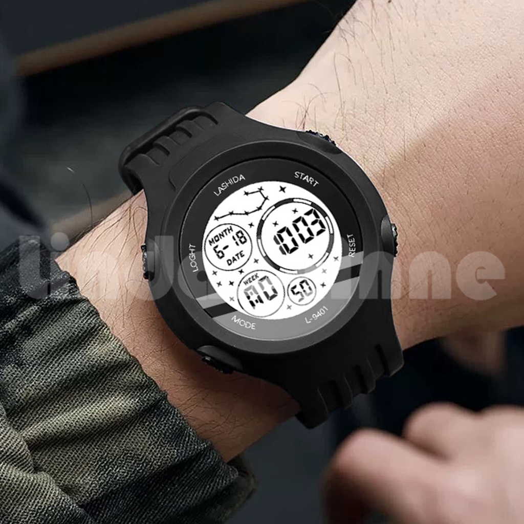 Jual L&A - Jam Tangan Pria Waterproof Digital Sport Watch Lashida ...