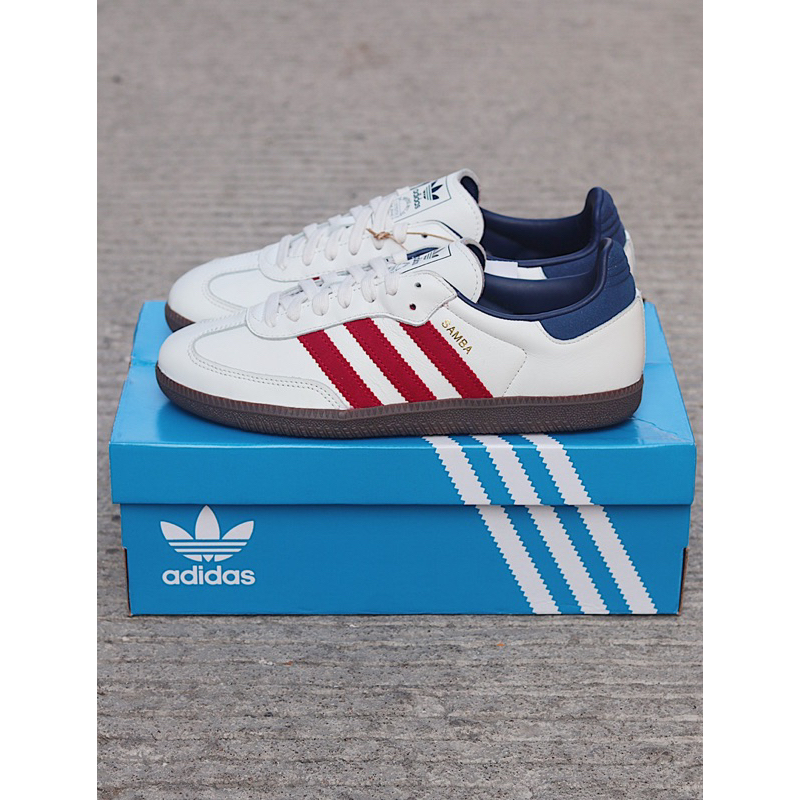 Jual ADIDAS SAMBA OG WHITE RED NAVY ORIGINAL BNIB RESMI IH4881 | Shopee ...