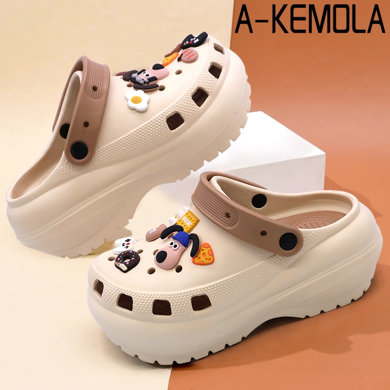 Jual A-KEMOLA Sandal Kodok Wanita Dewasa Platform Tinggi 8cm Sandal ...