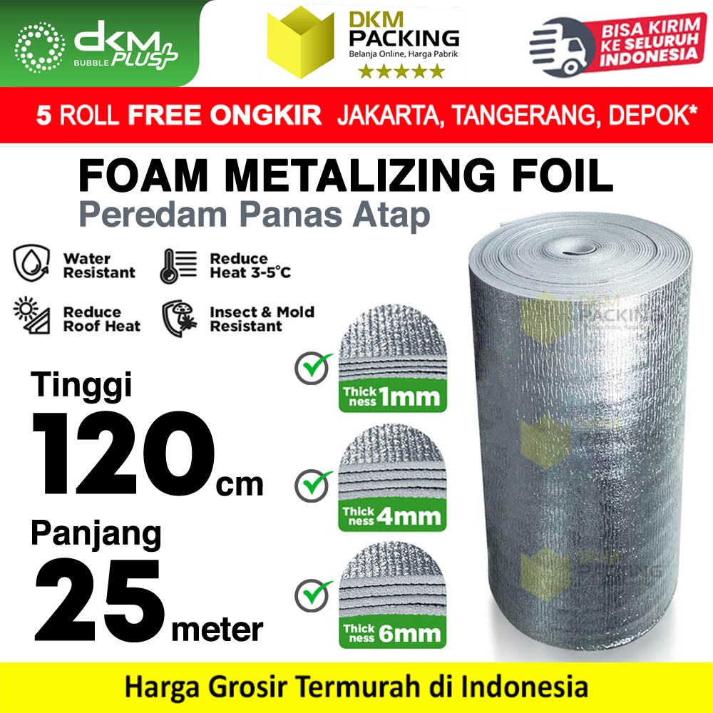 Jual Foam Metalizing Insulation Double Thermal Foil Busa Insulasi ...