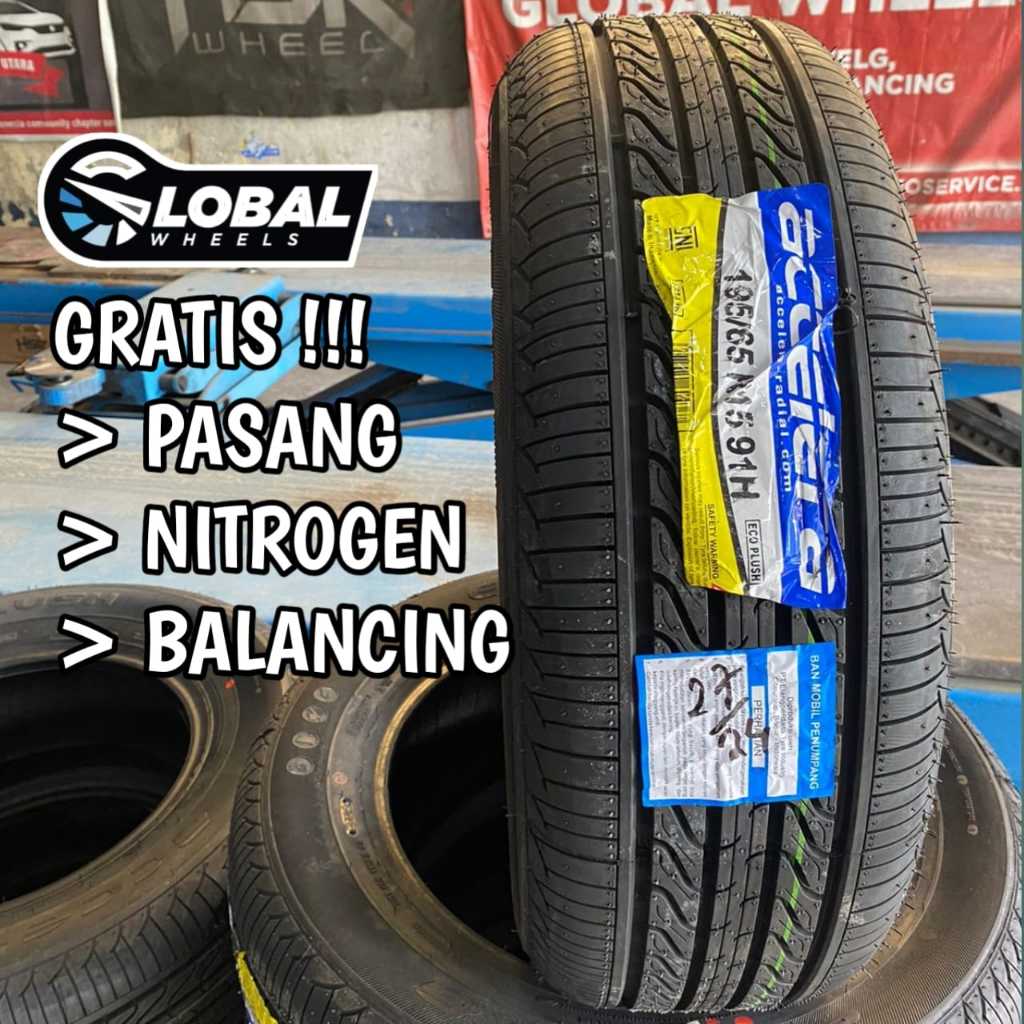 Jual Ban Mobil Murah Tubles Ring 15 195 65 R15 Accelera Ecoplush Terbaru 2024 Apv,Ertiga,Livina ...