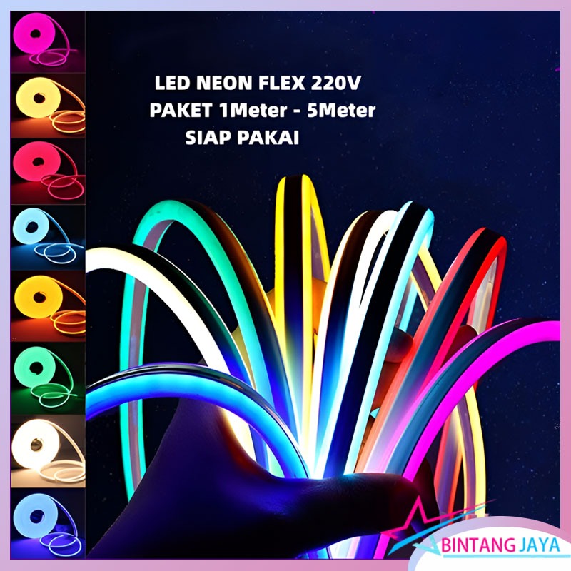 Jual Paket Lampu LED Neon Flex 220V Lengkap Tinggal Colok / HK-5066 ...