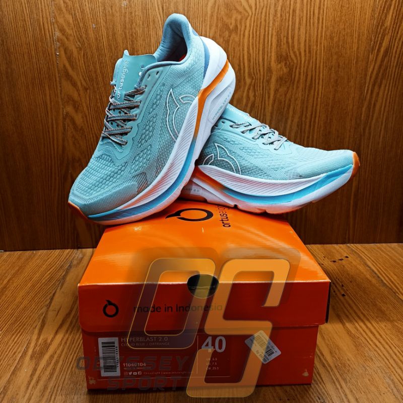 Jual Sepatu Running Ortuseight Hyperblast 2.0 (Cloud blue/Ortrange) 100 ...