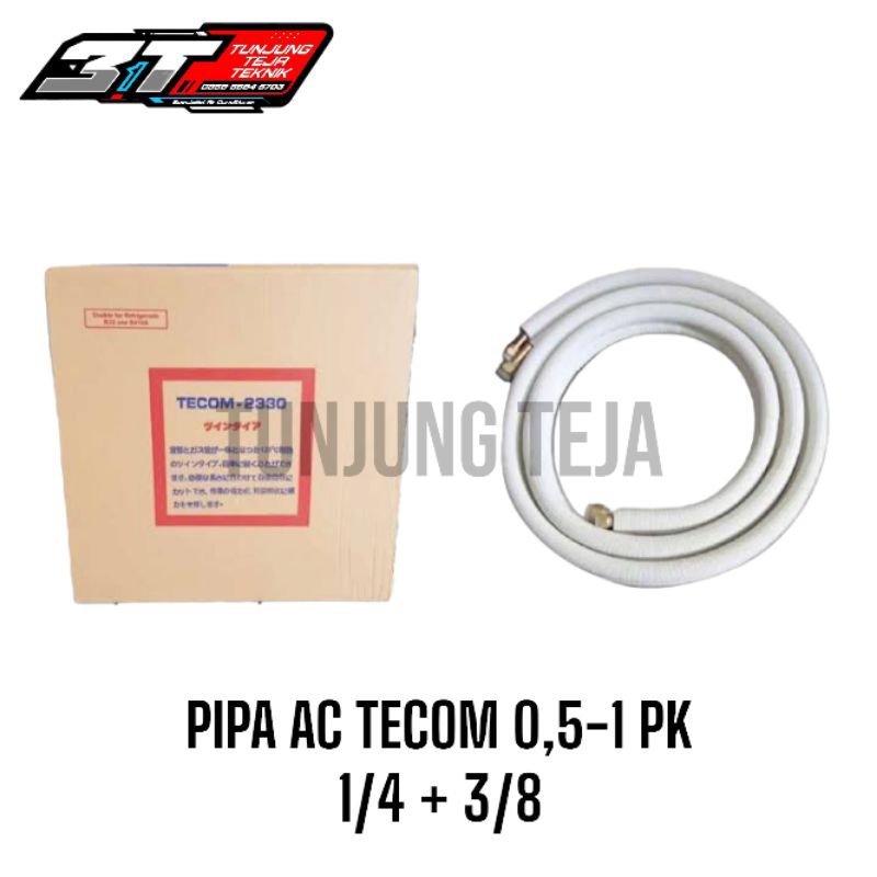 Jual PIPA AC TECOM 1/2 PK 1 PK 1/4 3/8 PER METER | Shopee Indonesia