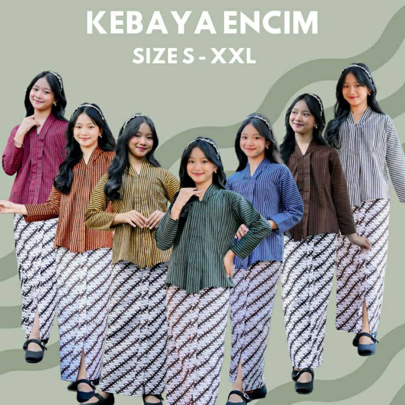 Jual KEBAYA LURIK MODEL ENCIM BAJU ADAT JAWA SETELAN ADAT ANAK PEREMPUAN | Shopee Indonesia