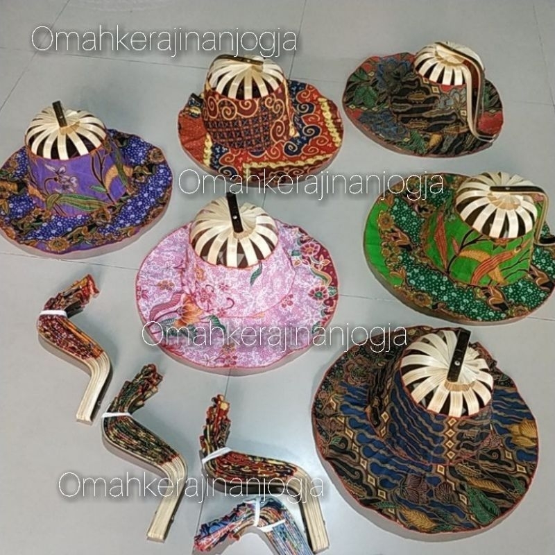 Jual topi batik JUMBO , topi batik lipat , SOUVERNIR | Shopee Indonesia