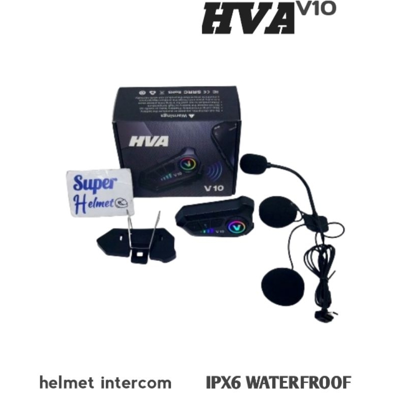 Jual HVA V10 helmet headset bluetooth waterfroof terbaru dan terlaris ...