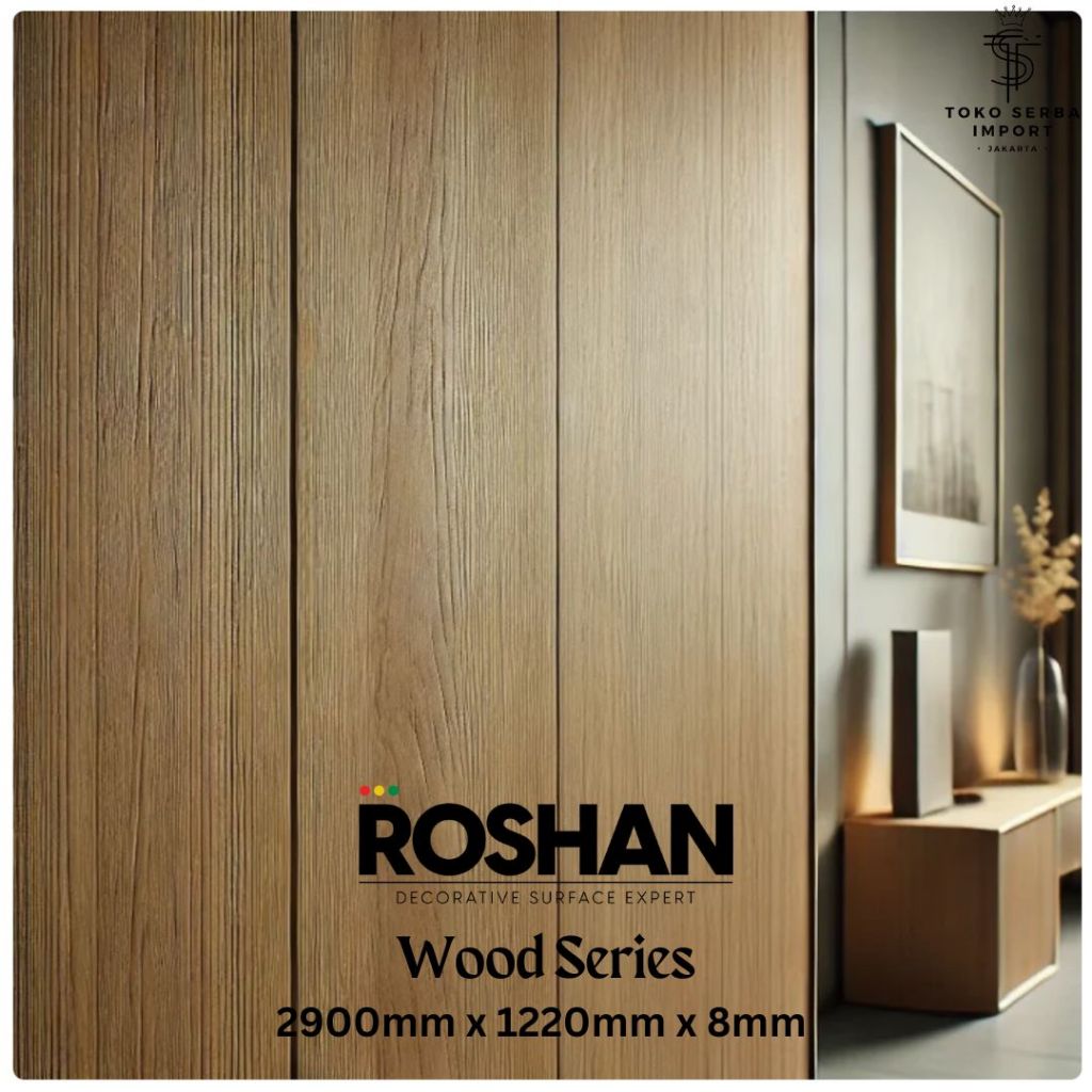 Jual Roshan Wall Panel Bamboo Charcoal Wood Series 290x122x0,8cm ...
