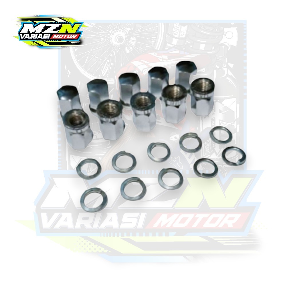 Jual Mur Baut Velg Vespa Tubles Satu Set Isi 10 Pcs | Shopee Indonesia