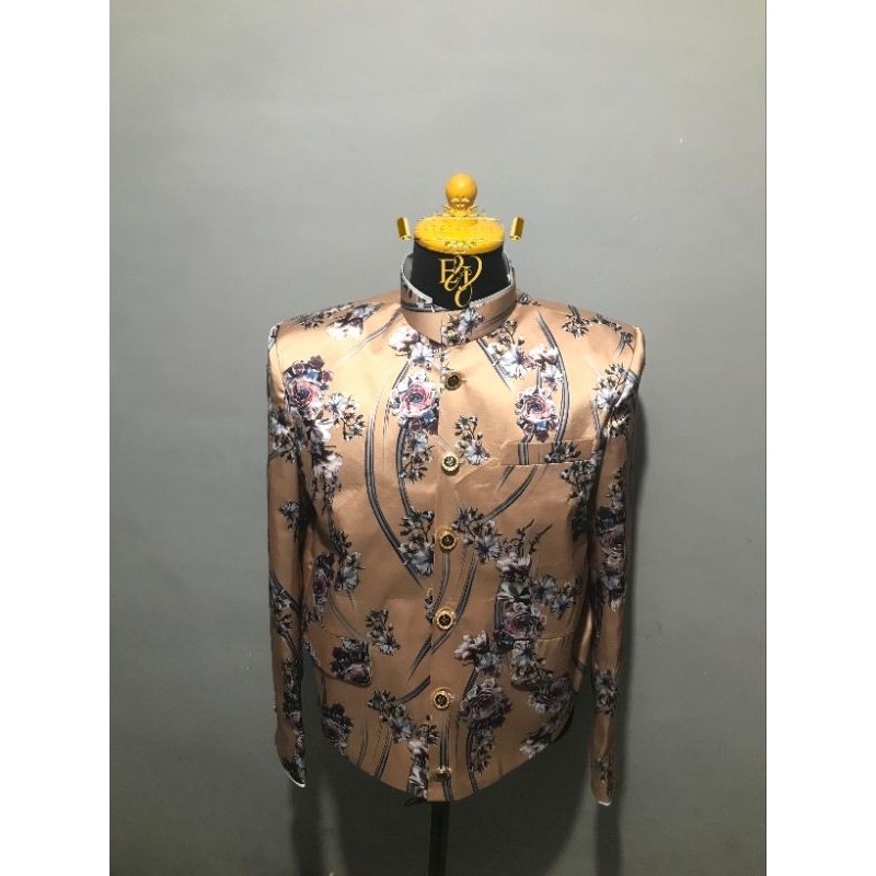 Jual Beskap Atela Jogja Motif Bunga | Shopee Indonesia