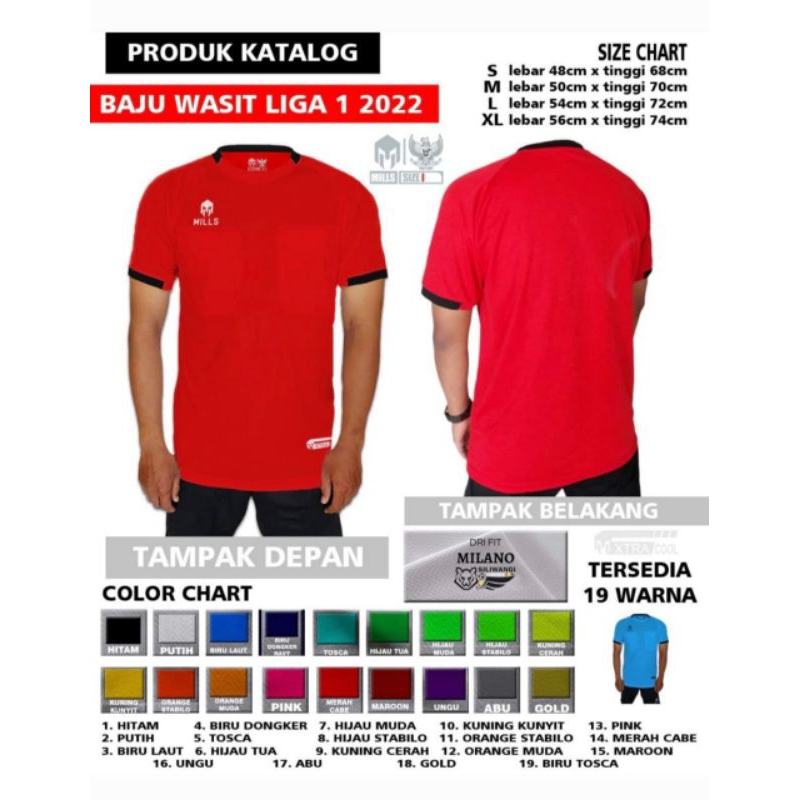 Jual baju wasit mils | Shopee Indonesia