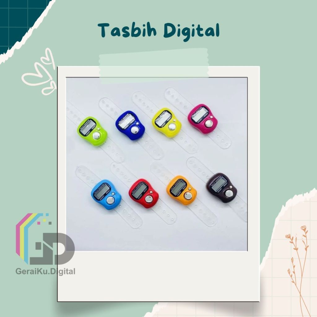 Jual (1pcs) Tasbih Digital Mini/Tasbih Cincin Alat Hitung Tangan ...