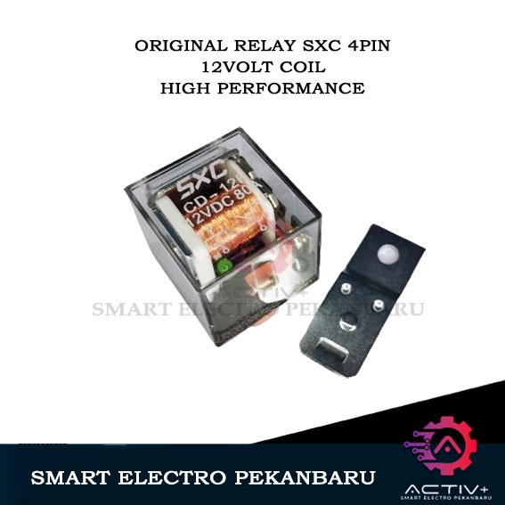 Jual ORIGINAL RELAY SXC 12VOLT 4KAKI RILAY Kaki 4 Transparan 12 Volt ...
