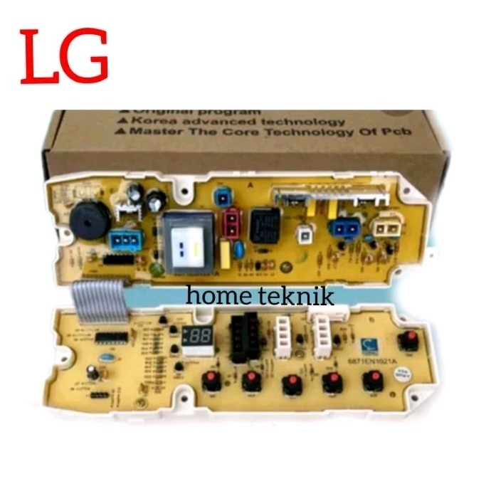 Jual Modul pcb mesin cuci LG fuzzy logic 6 tombol 6soket Baru | Shopee Indonesia