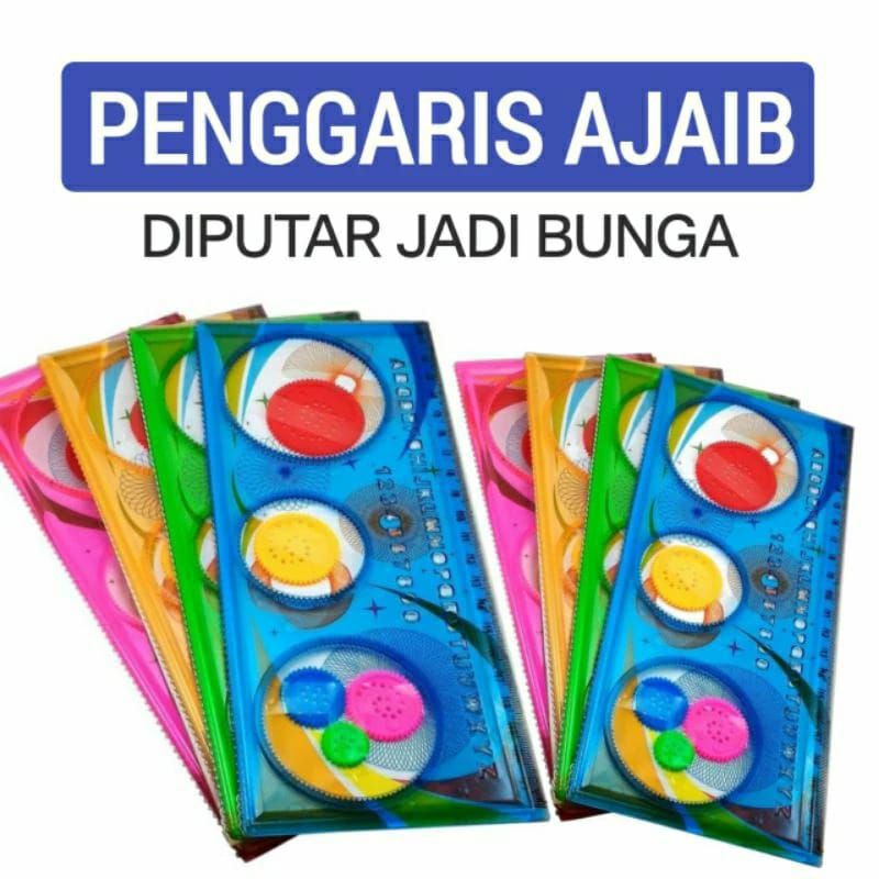 Jual Penggaris Gambar Ajaib-Penggaris Gambar Pola Rotari-Alat Gambar ...