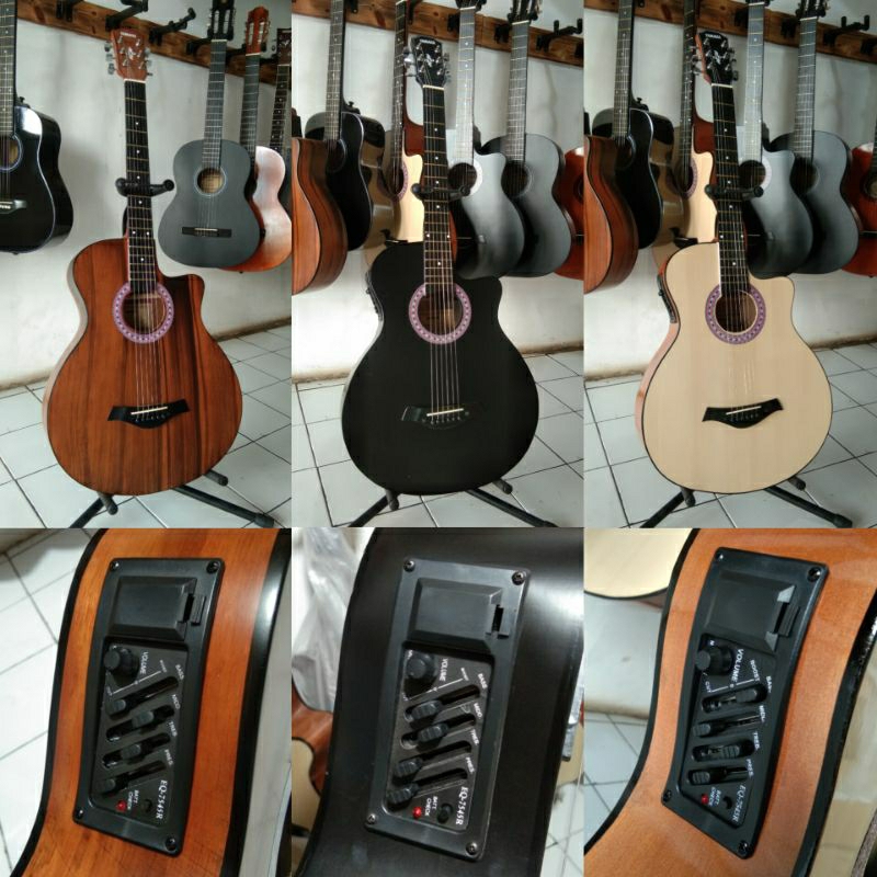 Jual [TERMURAH] Gitar Yamaha Akustik Elektrik Pemula Custom ...
