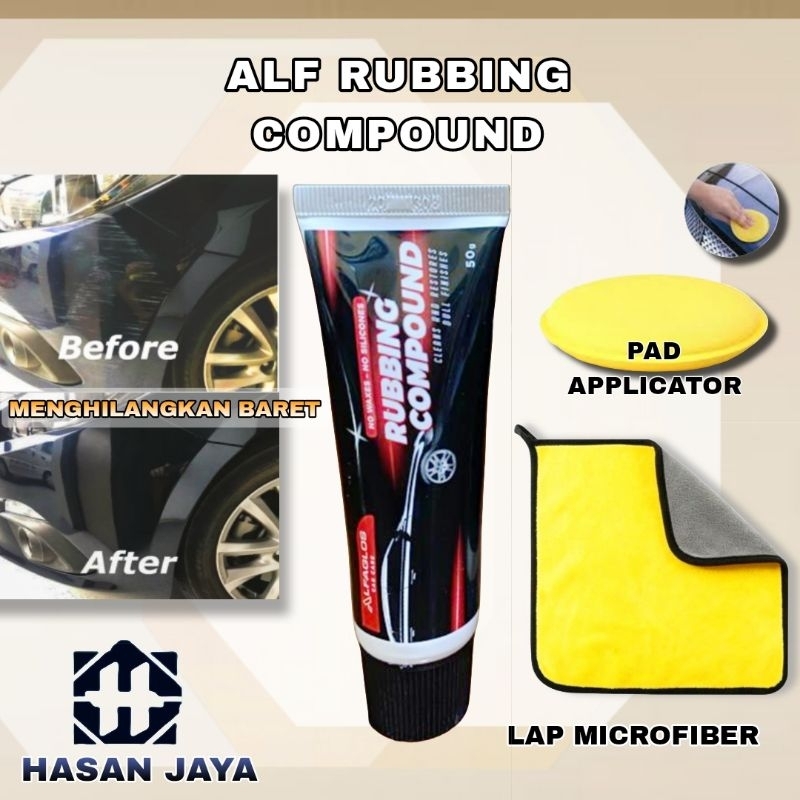 Jual ALF RUBBING COMPOUND 50gr Kain Lap Microfiber Penghilang baret ...