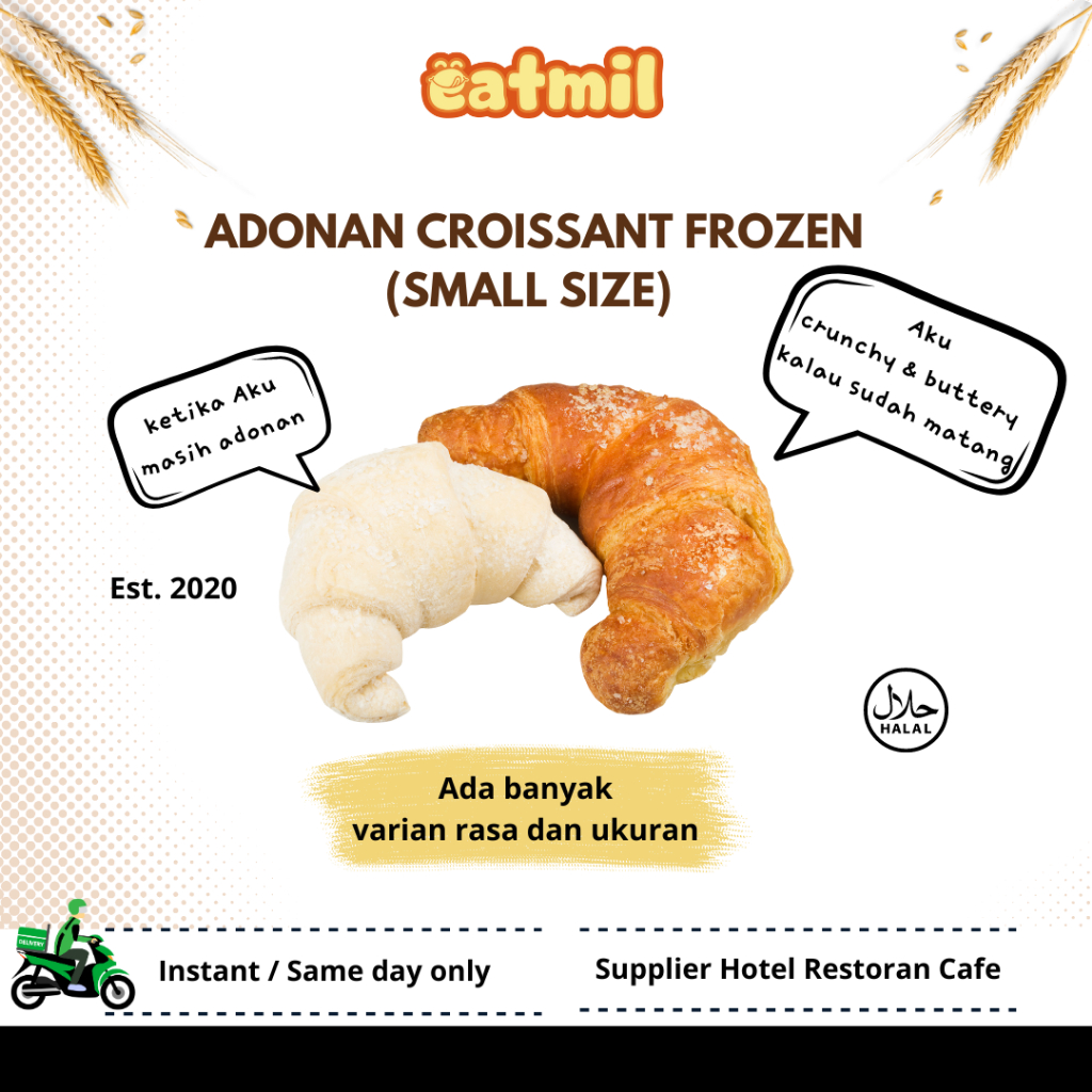 Jual Adonan Croissant / Croffle Dough Frozen Croffel @ 30g Premium Full ...