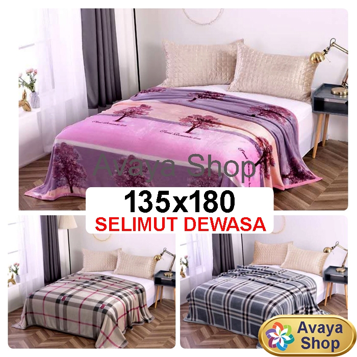 Jual A SELIMUT DEWASA MURAH /SELIMUT BULU 135x180 BULU HALUS LEMBUT ...