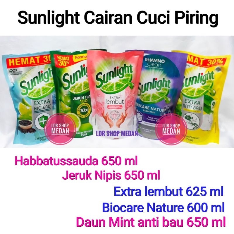 Jual SUNLIGHT sabun cuci piring 600 ml | Shopee Indonesia