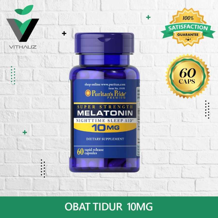 Jual Puritan Pride Melatonin 10mg Super Strength - Obat Bantu Tidur ...