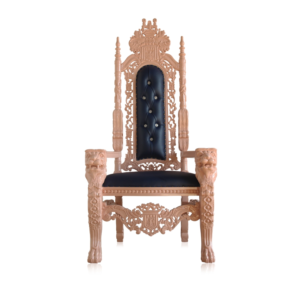 Jual Lion King Throne Chairs Cream-Black Kursi Raja dan Ratu Kursi ...