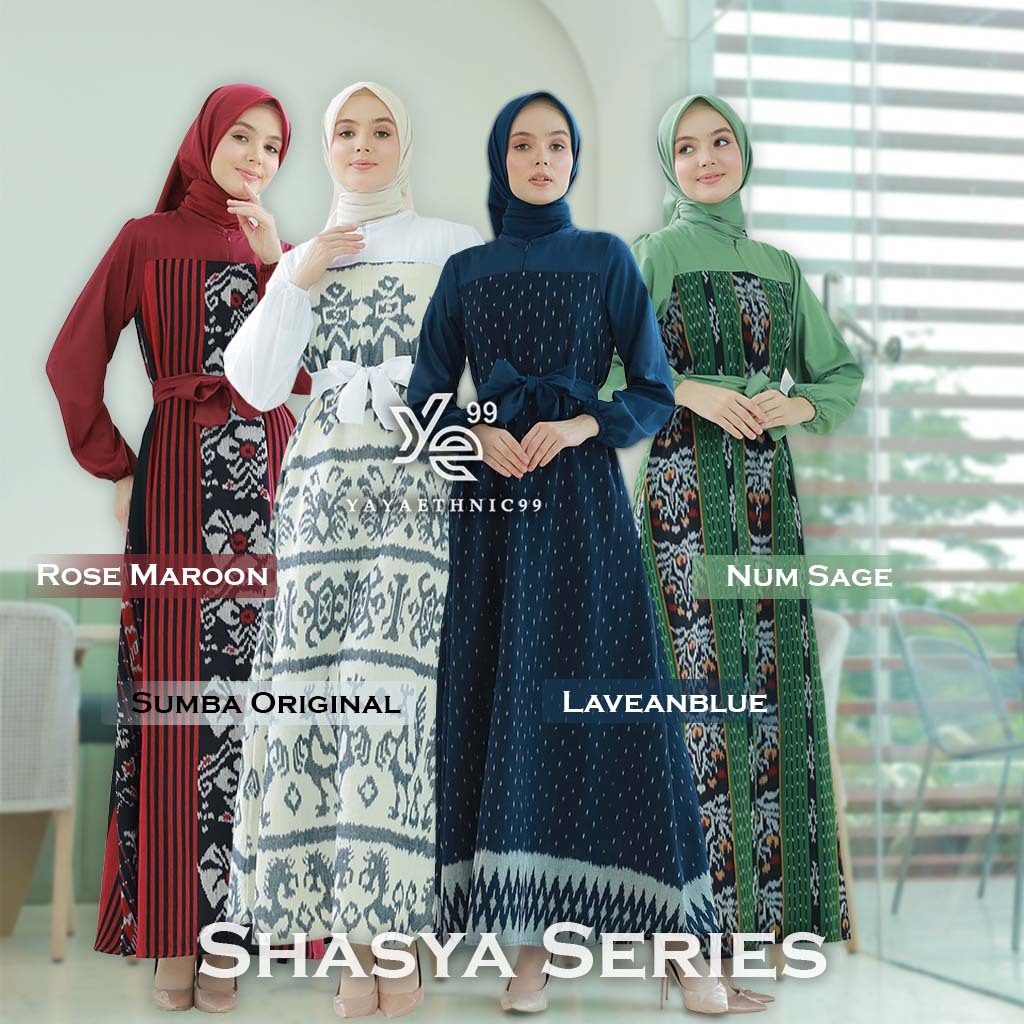 Jual [READY STOK] Shasya dress toraja putih, dress tenun troso, dress ...