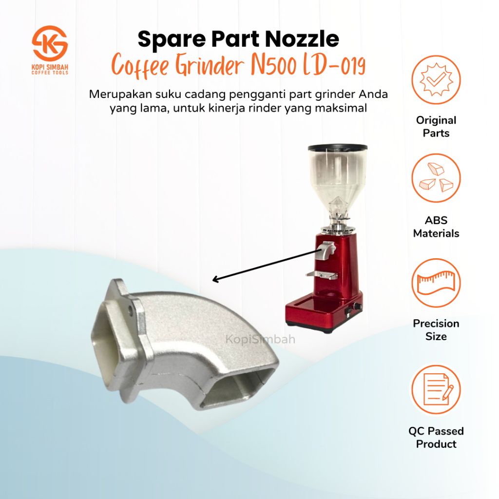Jual Spare Part Nozzle Coffee Grinder N500 Ld 19 Noozle Corong Keluar Bubuk Kopi Mesin ...