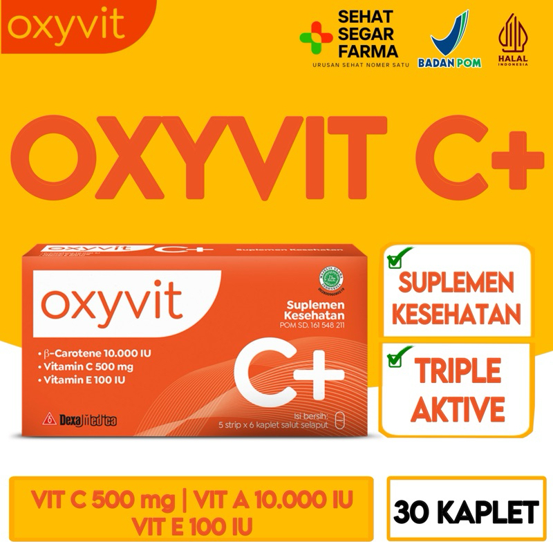 Jual TERLARISSS !!! BOX - Oxyvit C+ 30 Kaplet/Capsul - Oxyvit Vitamin C ...