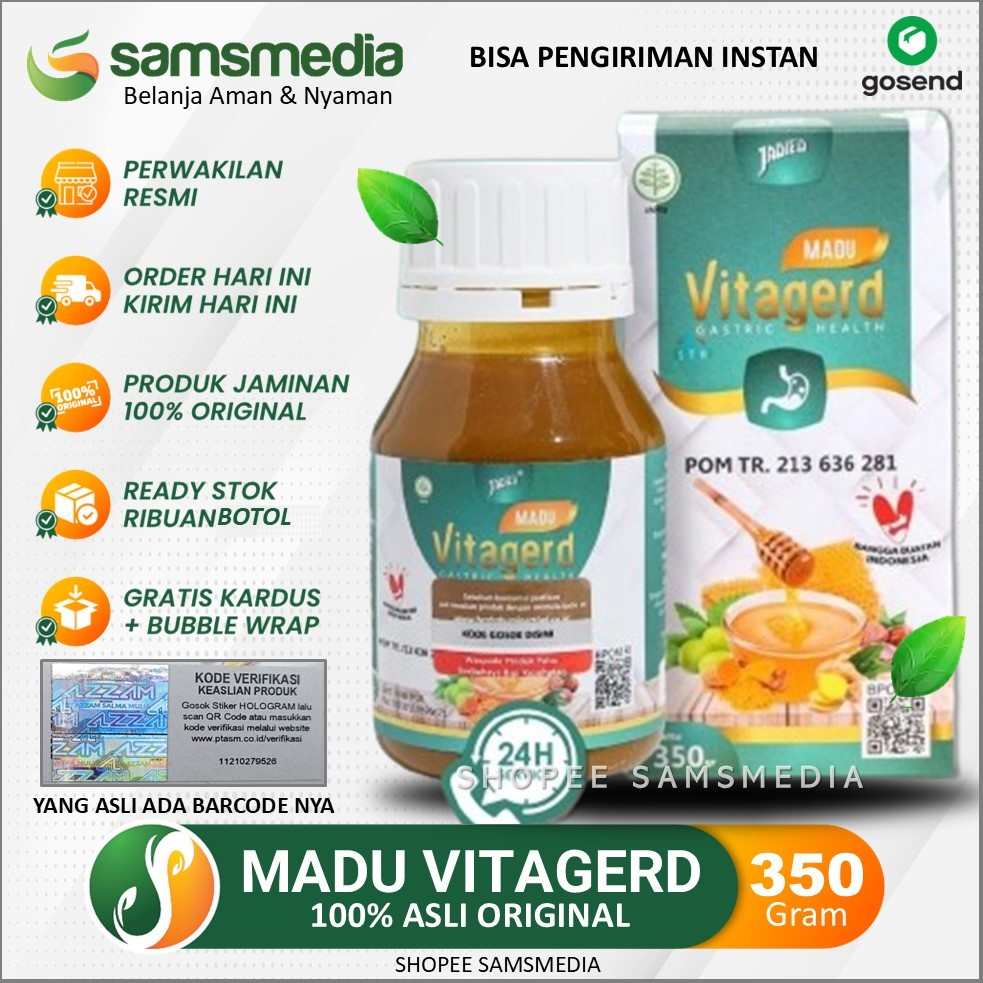 Jual Madu Vitagerd 100% Original BPOM Vitagerd Obat Asam Lambung Obat ...