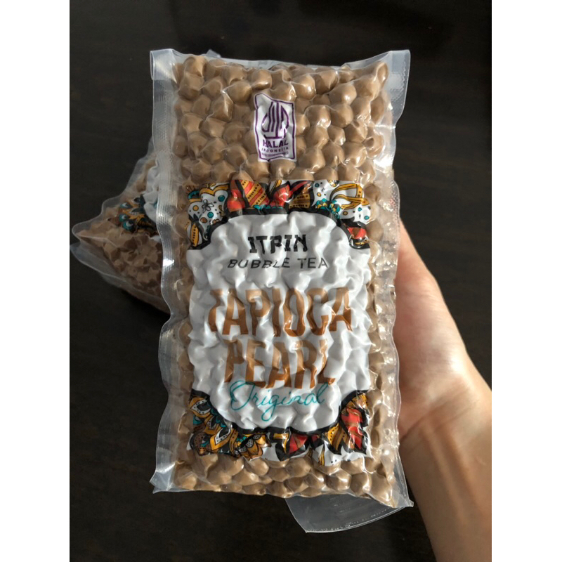 Jual Tapioka Pearl Original 1kg / Boba Itpin / Bubble Tea / Boba Milk ...