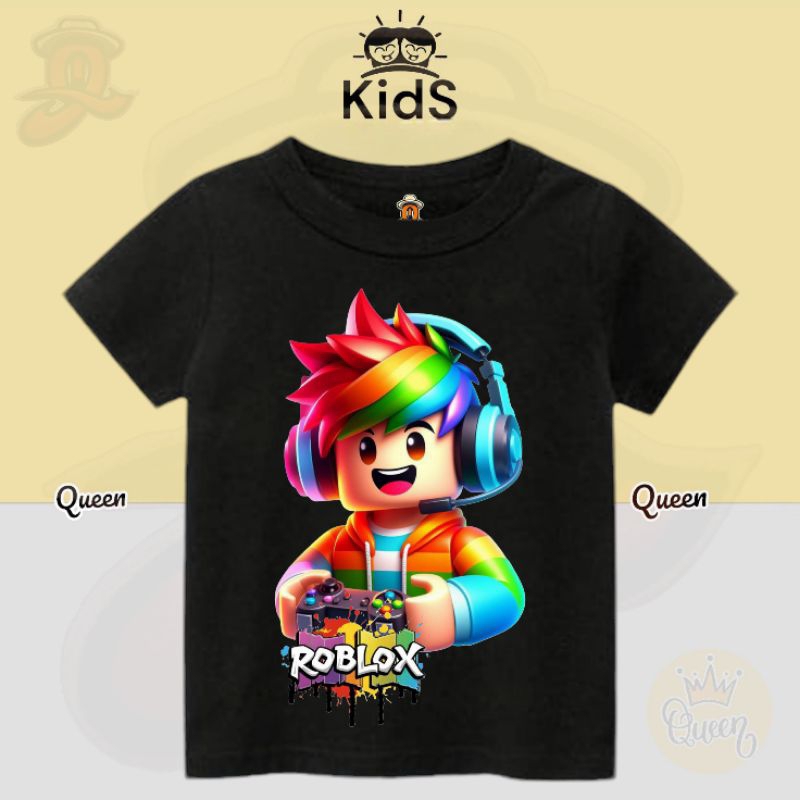 Jual Baju Anak Roblox Chibi kartun games lucu bahan combed 30s adem ...