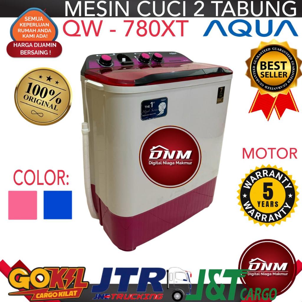 Jual Mesin Cuci 2 Tabung Aqua 7 Kg QW780XT QW 760XT Kapasitas 7kg | Shopee Indonesia