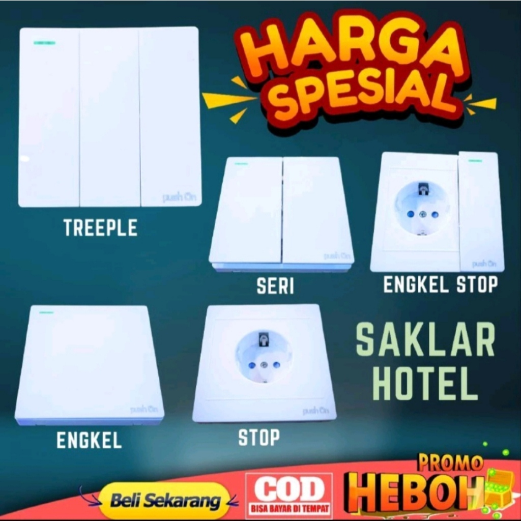 Jual PUSH ON IB Saklar Engkel / Seri / Triple / Stop / Engkel Stop Arde ...