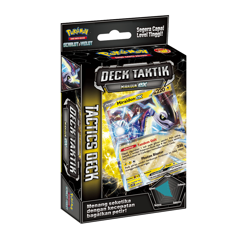Jual Pokemon TCG Indonesia Deck Taktik/Tactics Deck: Miraidon ex SVTR ...
