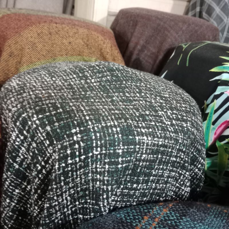 Jual bahan kain tweed chanel kotak(0.50mt) | Shopee Indonesia