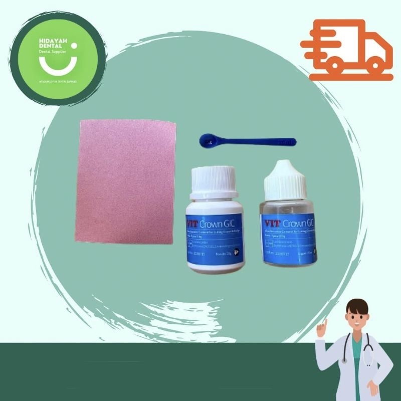 Jual VIT Crown Glass ionomer, cement untuk cementasi / luting / bahan ...