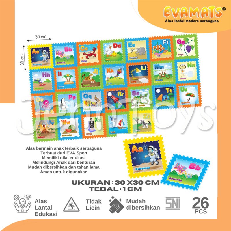 Jual JennToys - Matras lantai Playmat Alas Lantai Anak Evamat Unimat ...