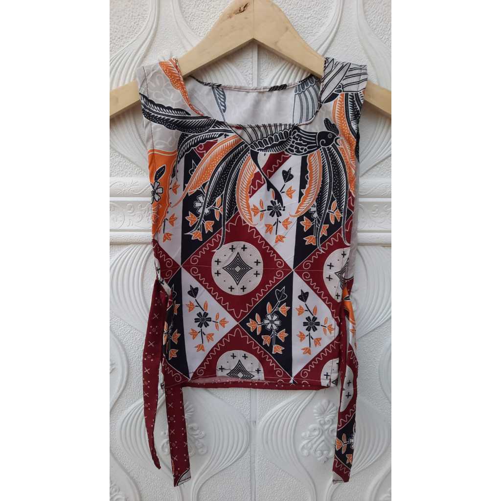 Jual Rompi Batik Anak Cewek Usia 3 4 5 Tahun Outer Fashion Korean Style ...
