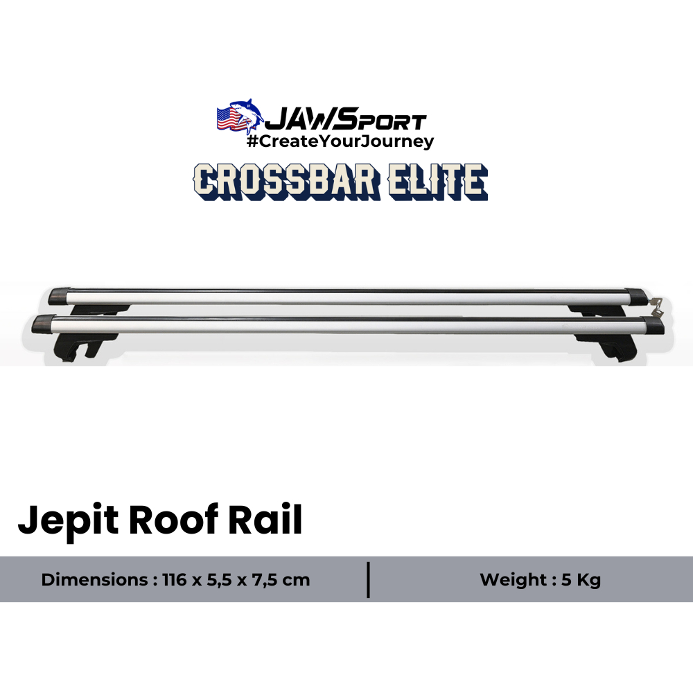 Jual Paramount Auto Crossbar Cross Bar Jawsport Elite (Jepit Roof Rail ...