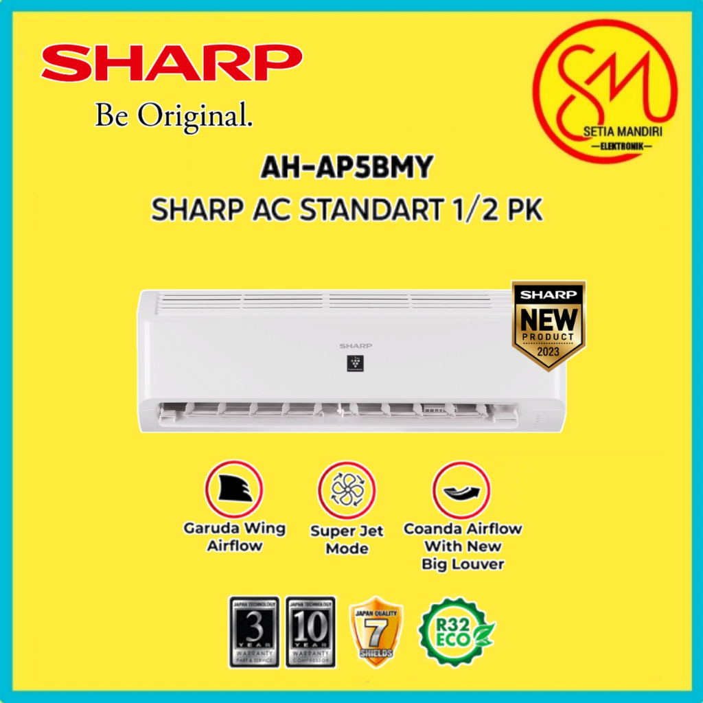 Jual AC Sharp 1/2 pk AH-AP5BMY Plasmacluster | Shopee Indonesia
