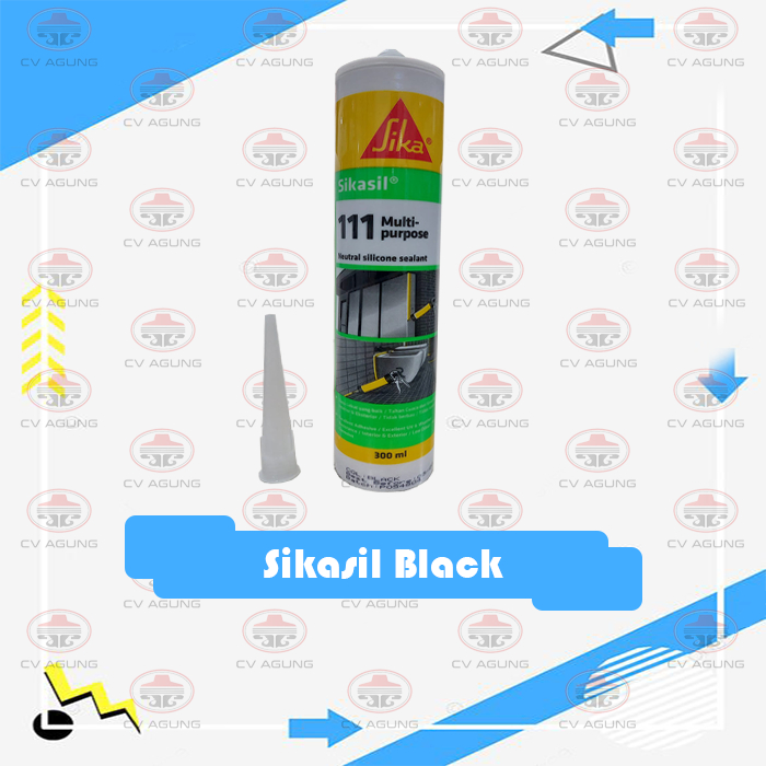 Jual Sealant Sikasil®-111 Multipurpose BLACK (HITAM). | Shopee Indonesia