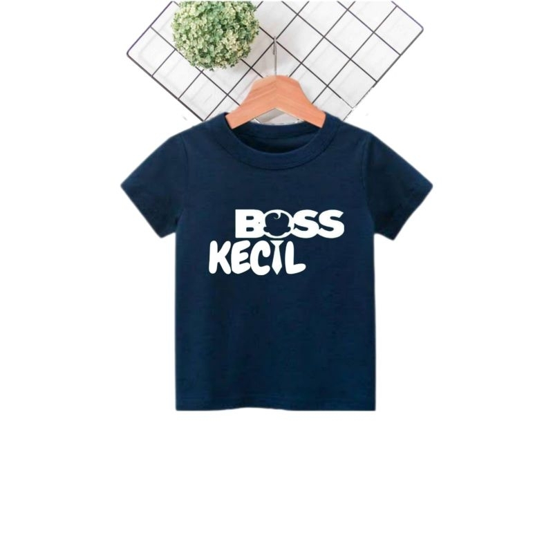 Jual kaos oblong anak anak/ unisex gambar bos kecil.untuk anak usia(6 ...