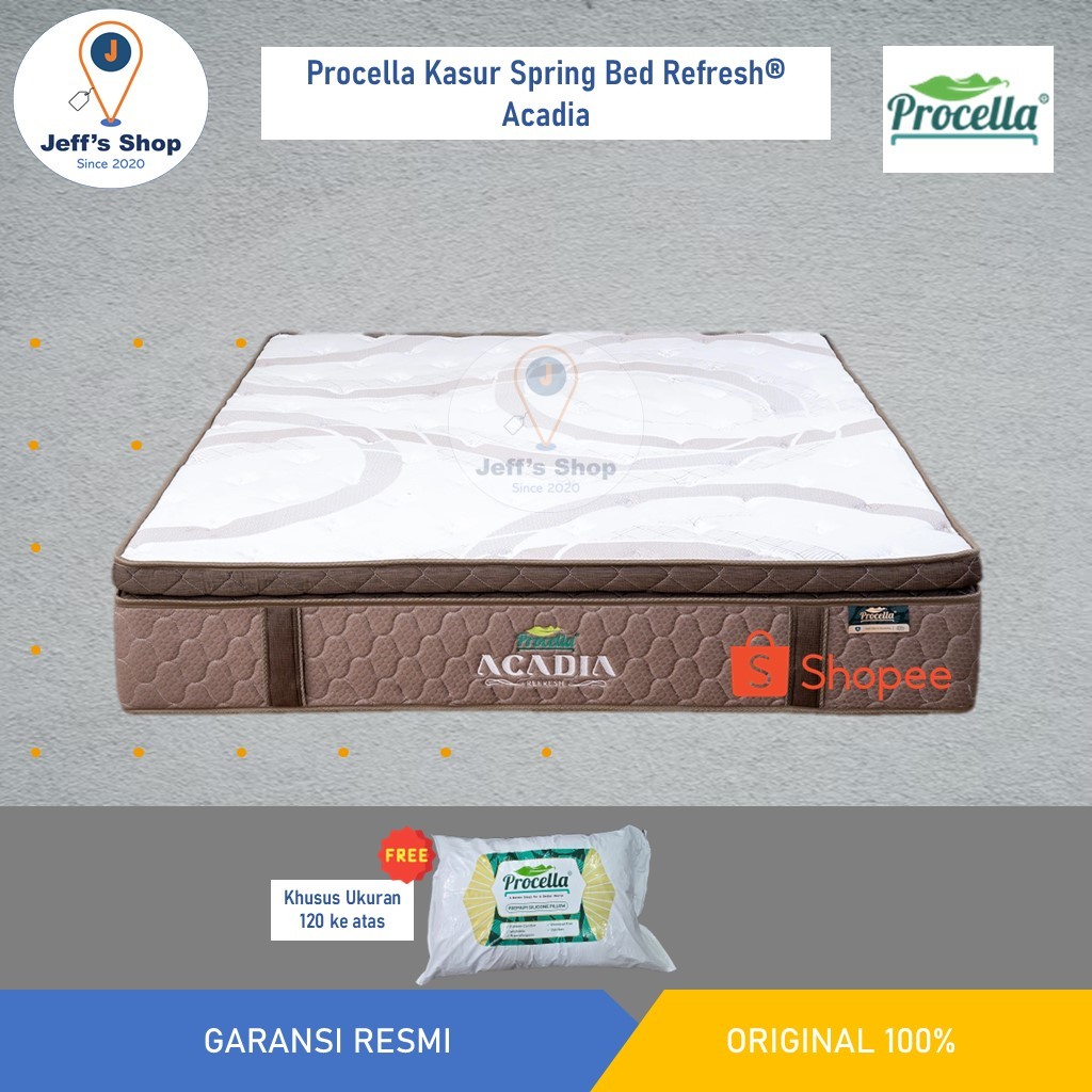 Jual Procella Kasur Spring Bed Refresh Series Acadia | Shopee Indonesia
