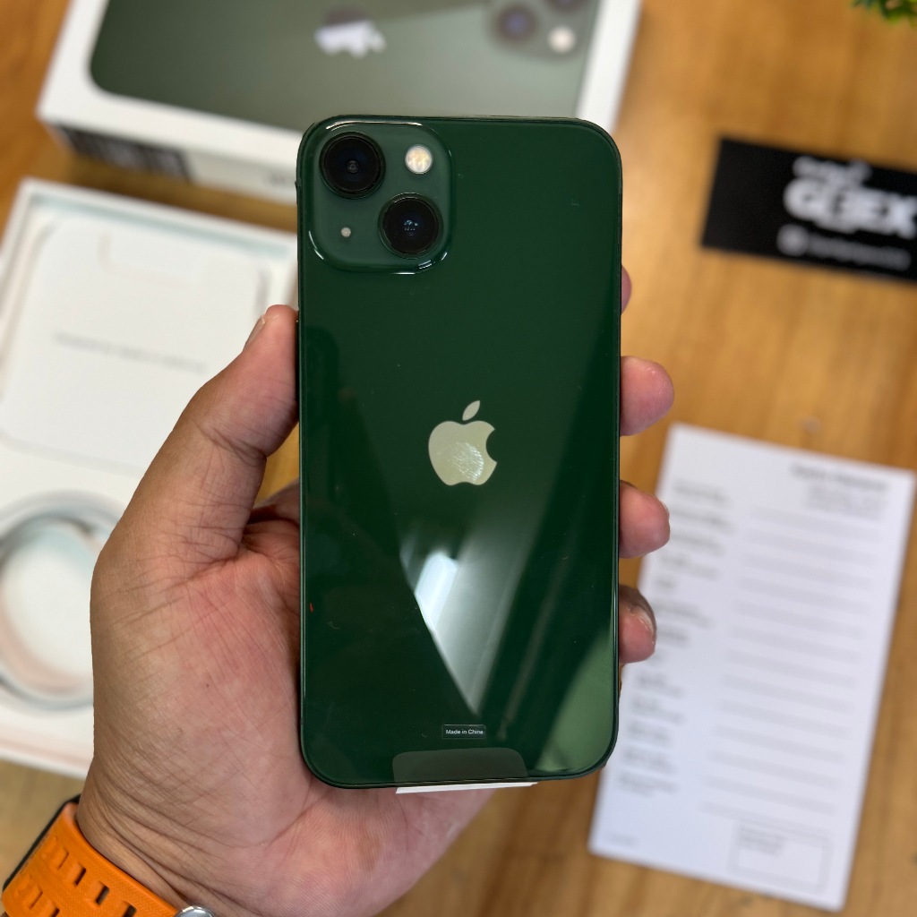 Jual iPhone 13 256GB Green Super Mulus LIke new Garansi resmi iBox mei ...